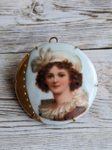 Antique Elisabeth Louise Vigée Le Brun Portrait Brooc… - Gem