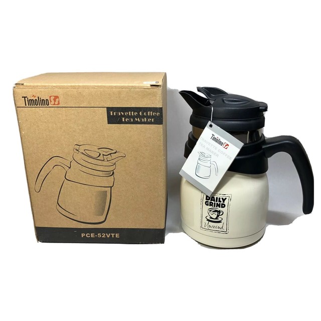 Timolino PCE 52 VTEGPW 17 Ounce Travette Coffee and Tea Maker Pearl ...