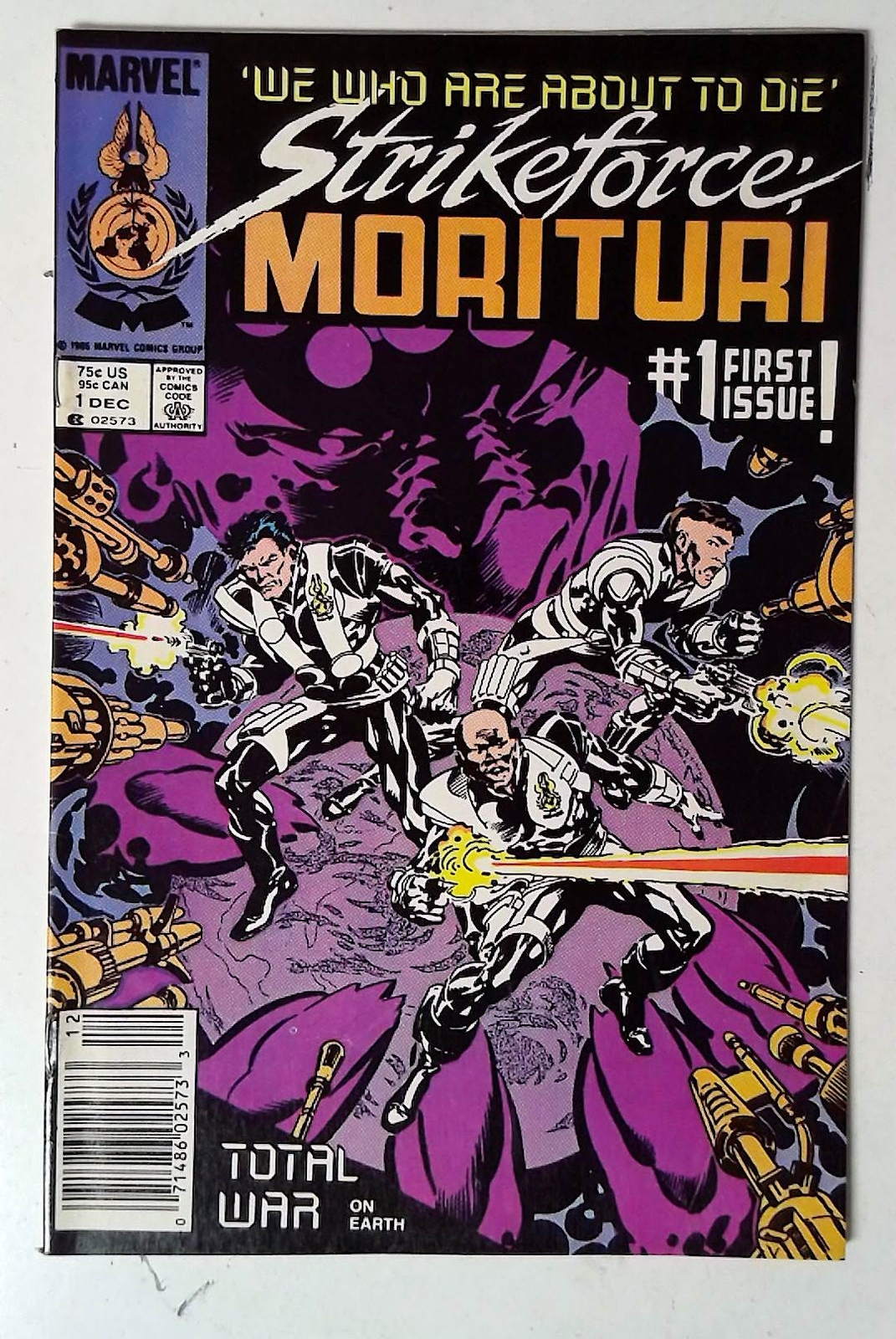 Strikeforce: Morituri #1 Marvel Comics (1986) Newsstand 1st Print Comic ...