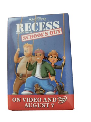 Walt Disney Recess School's Out DVD Promo Movie Badge Button Pin ...