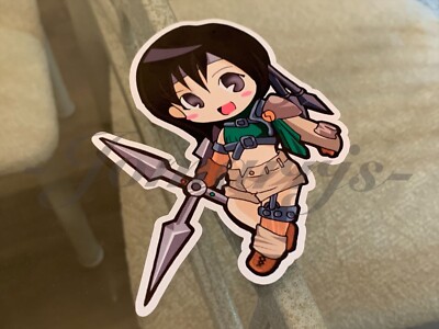 Final Fantasy - Anime - Yuffie Chibi Custom Sticker Decals #1 ff7 vii ...