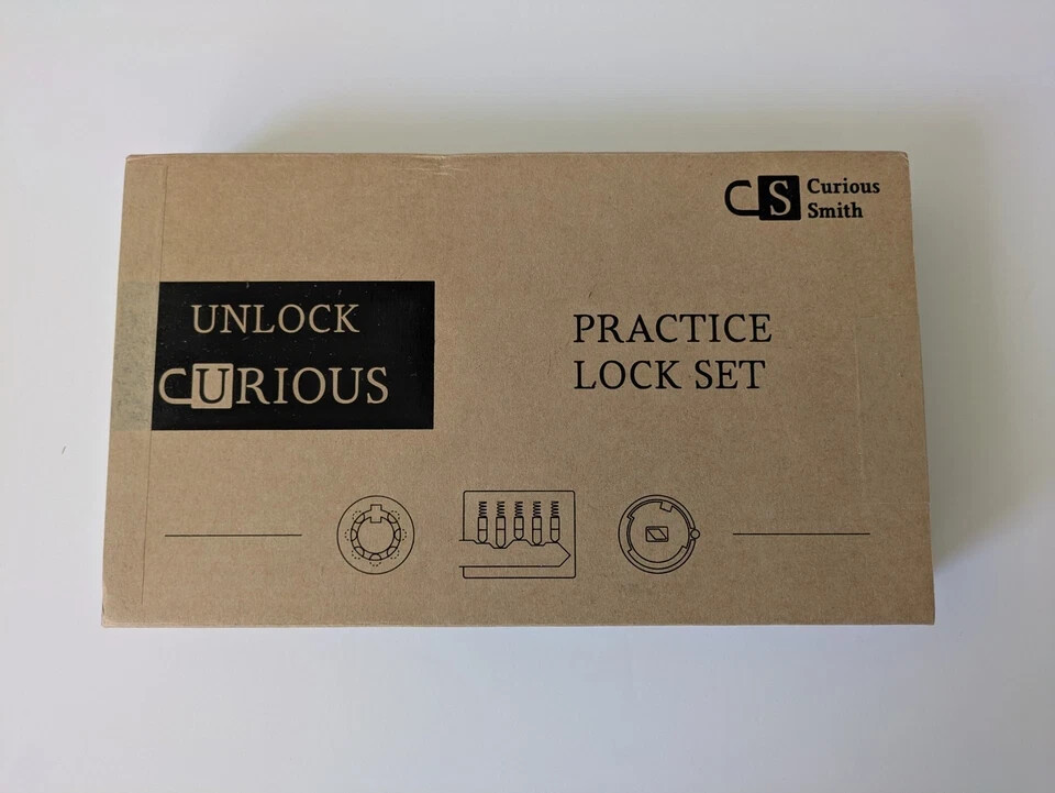 Curious Smith 6-Piece Practice Lock Set - Clear Locks with Rubber ...