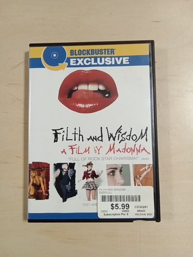 Filth and Wisdom, a Film By Madonna (DVD, 2007) | eBay