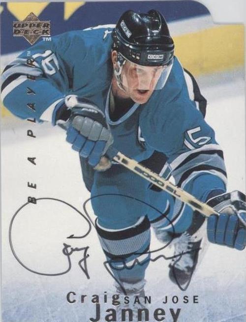 1995-96 Upper Deck Be a Player - Craig Janney #S47 Die-Cut Autographs ...