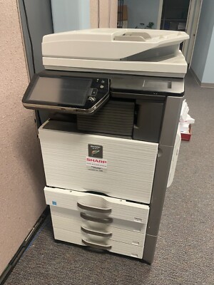 Sharp MX-4111N A3 Color Laser Multifunction Printer touch screen menu navigation | eBay