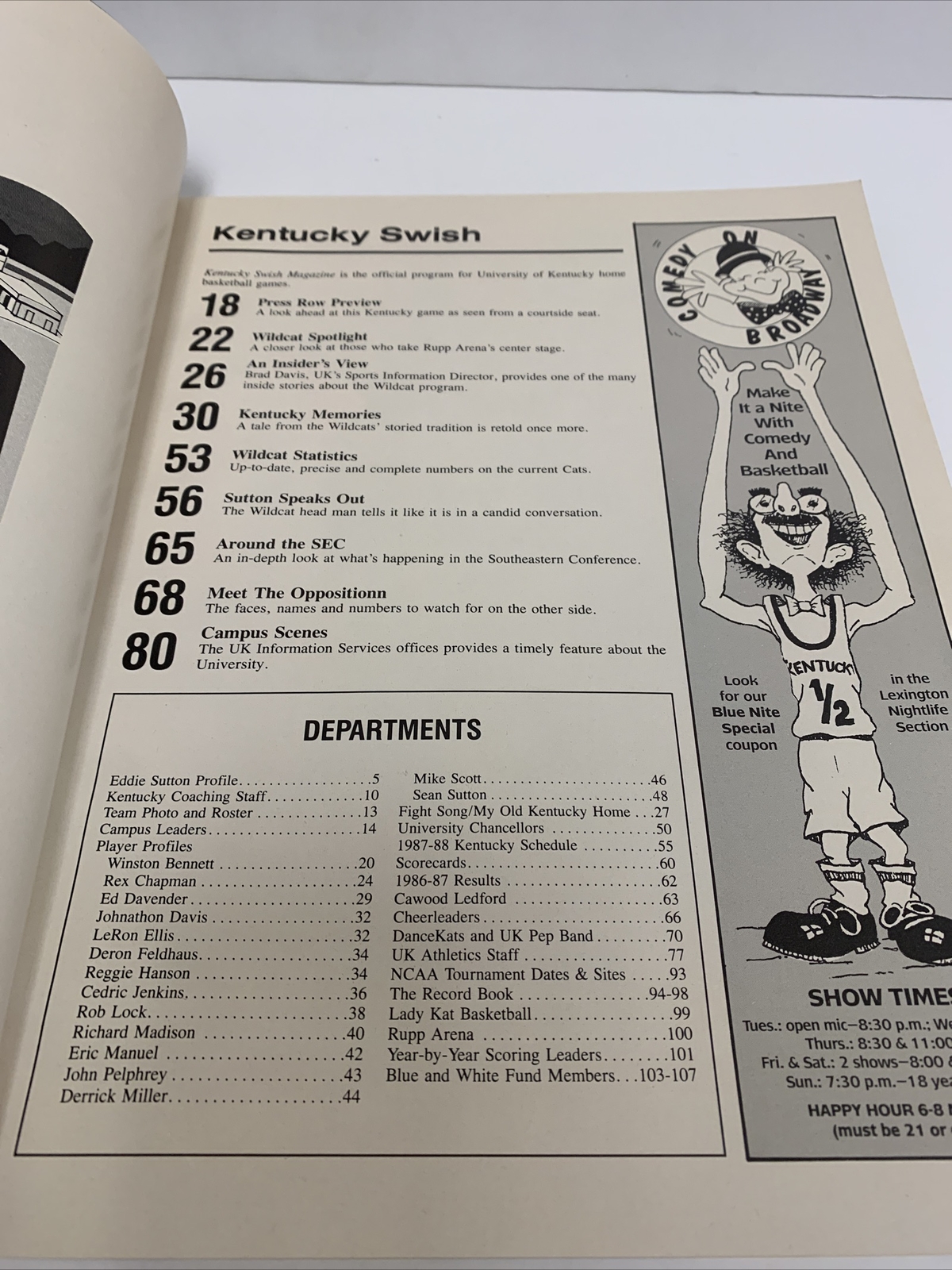 Kentucky Wildcats Basketball Swish Magazine Alabama Mike Scott February ...