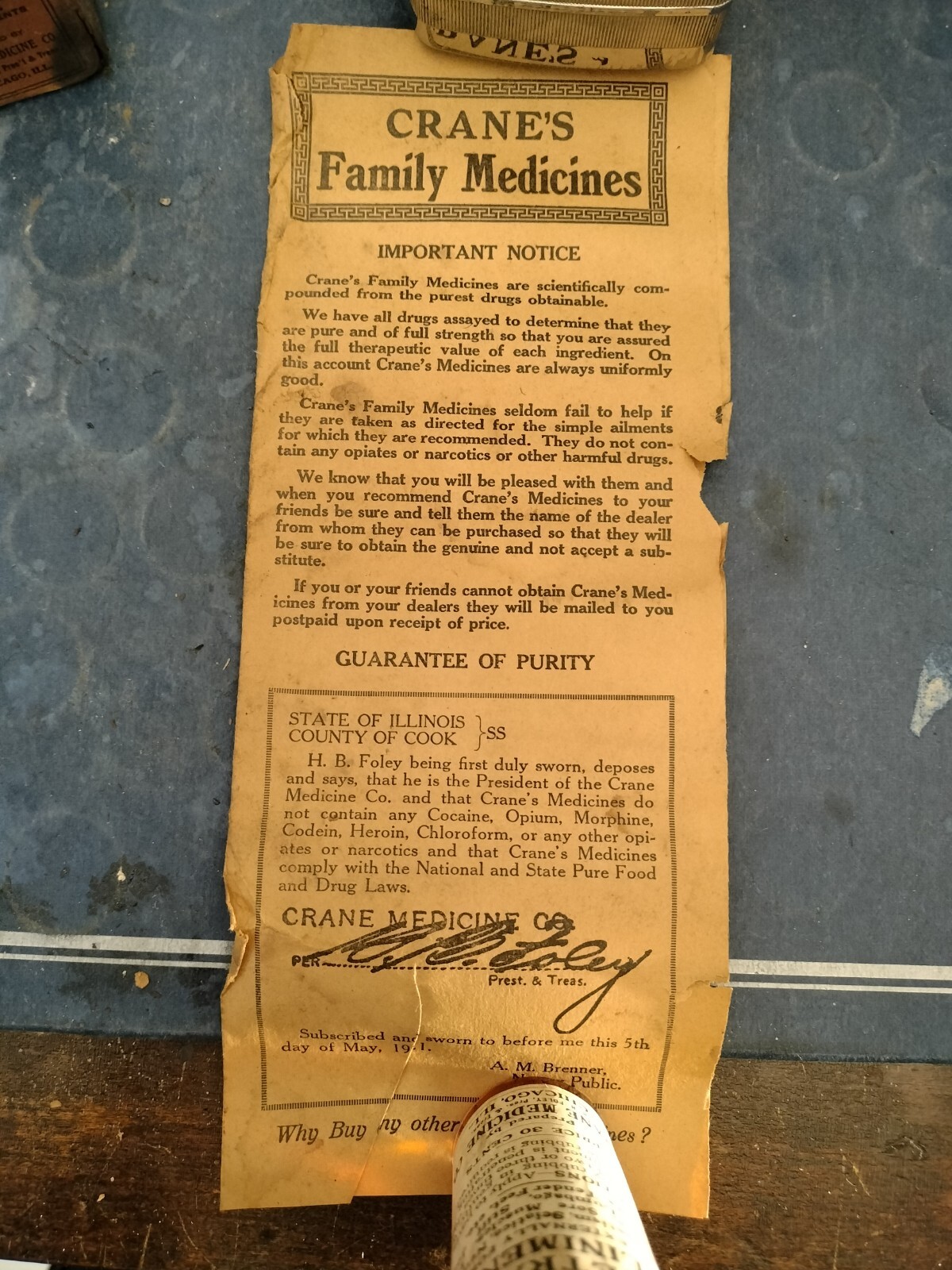 1900s Cranes Penetrating Liniment Full Bottle, box and paperwork | eBay