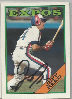 Montreal Expos JEFF REED autographed 1988 Topps | eBay