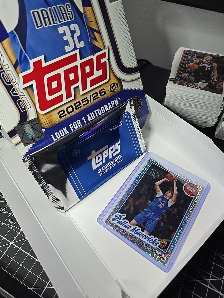 25-26 Topps Flagship NBA Box Topper CHROME PREVIEW Cooper Flag RC Mojo ...