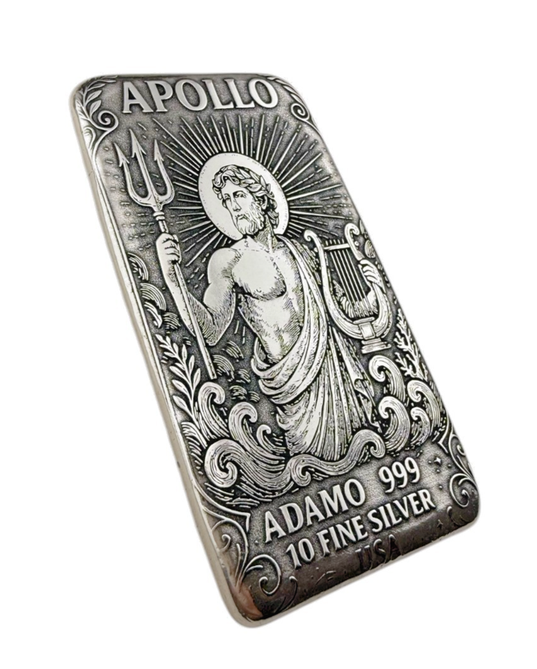 10 oz Silver Art Bar 999 - Apollo - Ltd. Edition - Adamo Metals | eBay