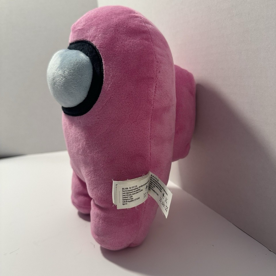 Among Us Pink Crewmate Plush 10” Stuffed Toy Innersloth LLC Video Game ...