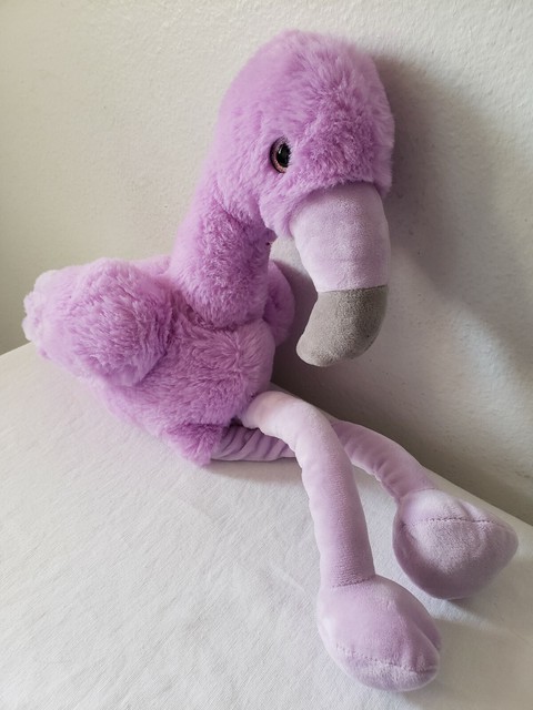 Hugfun Purple Flamingo Bird Plush Stuffed Animal Glitter Eyes for sale ...
