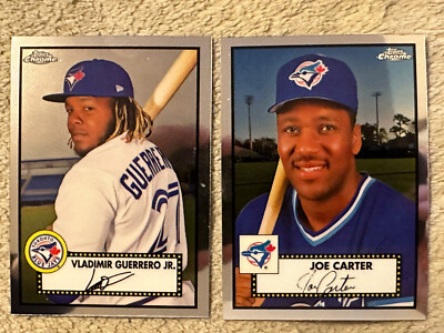 2021 Topps Chrome Platinum Anniversary Vladimir Guerrero & Joe Carter ...