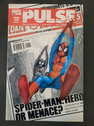 THE PULSE #1 (2004) MARVEL COMICS BRIAN MICHAEL BENDIS! MARK BAGLEY ...