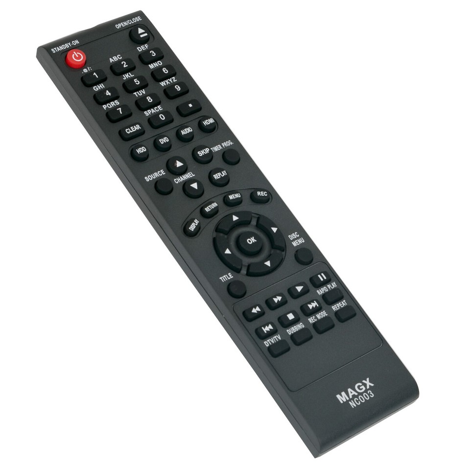 NC003 Replace Remote for Magnavox MDR533H/F7 MDR535H/F7 MDR537H/F7 ...