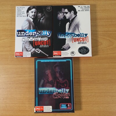 Underbelly DVD Series Uncut SET + GOLDEN MILEN TWO CITIES + Files ...