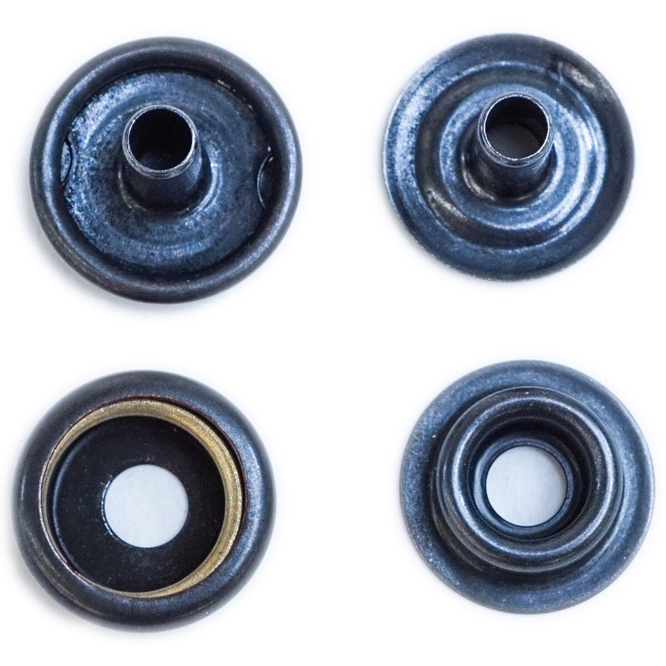 Springfield Leather Company Line 20 Black Snaps 10 & 100 Packs | eBay