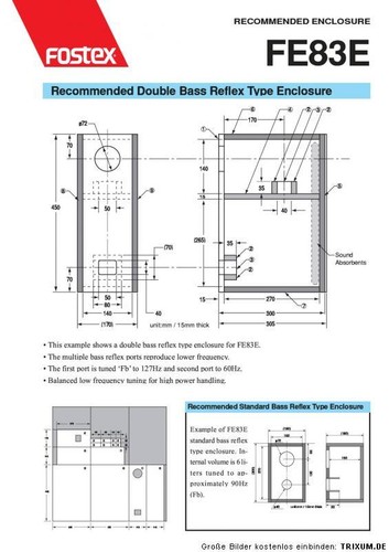 Fostex FE83EN FE 83 En 80 Mm Full Range Broadband Speaker 1 Pair for ...
