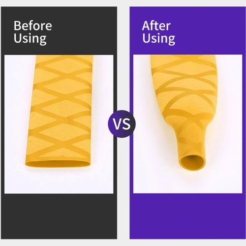 Dia 15-50mm Non Slip Textured Heat Shrink X Wrap Tubing Handle Grip ...