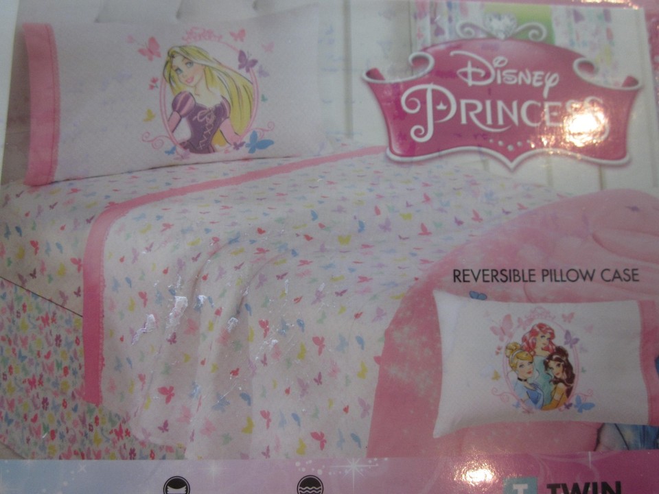WDW Disney Princess Microfiber Twin Sheet 3-Piece Set By Jumping Beans ...