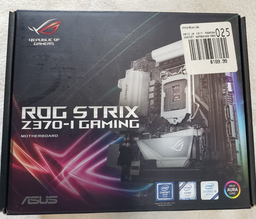 Asus ROG Strix z370-i Wifi Gaming ITX Motherboard - Tested / Open Box ...