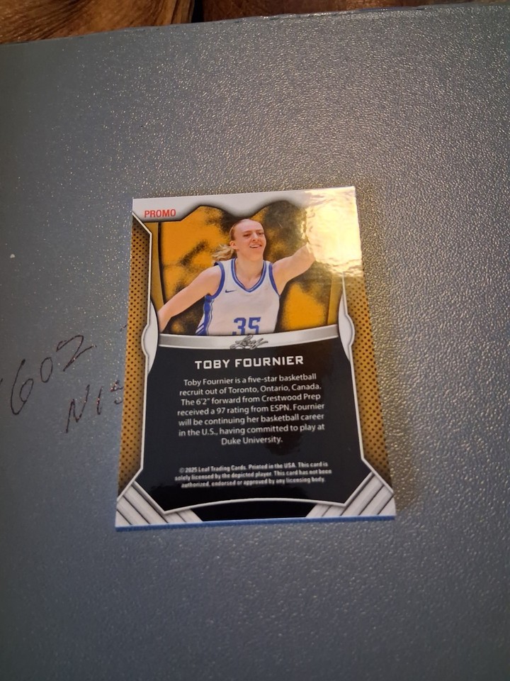 Toby Fournier 2025 Leaf #PB-1 Auto Rookie Card | eBay