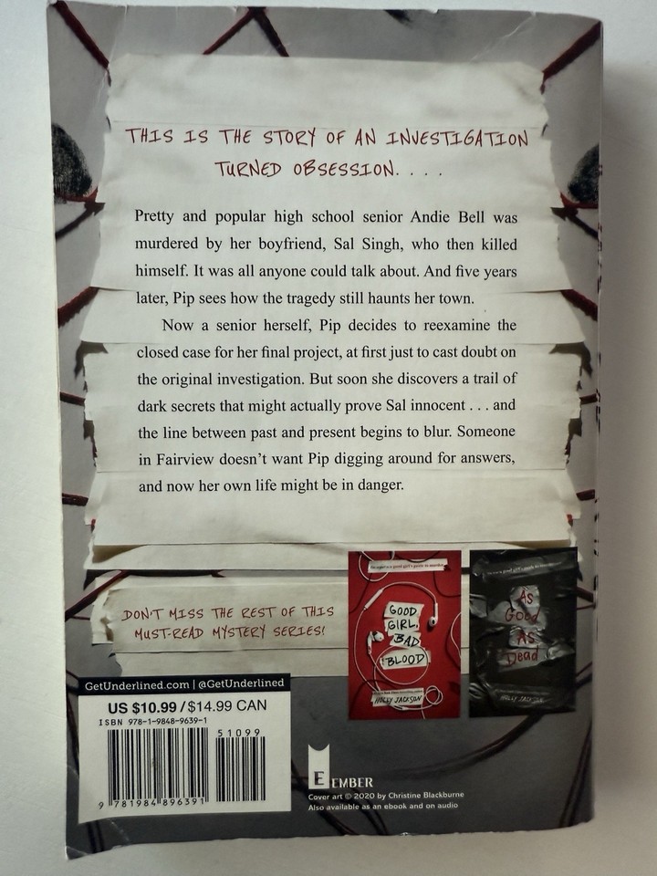 A Good Girl's Guide to Murder by Holly Jackson Paperback Ember Mystery ...