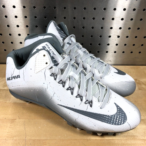 Nike Mens Alpha Pro 2 3/4 TD Football White Metallic 719927-101 Cleats ...