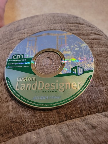 SIERRA HOME Custom Land Designer 3D 6.0 PC 3 Disc Garden Design CD-ROM ...