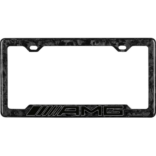 MERCEDES BENZ AMG BWW 100% REAL FORGED CARBON FIBER CAR LICENSE PLATE ...