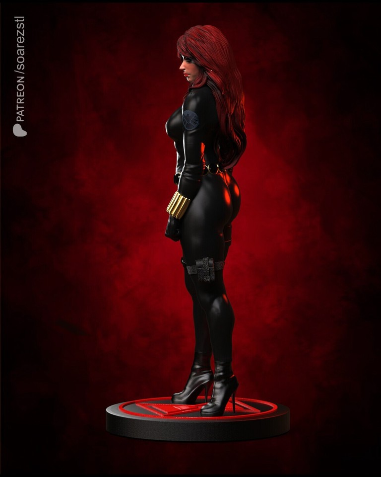 Black Widow Marvel Statue Sexy Black Widow Natasha Romanoff Figur Pre ...