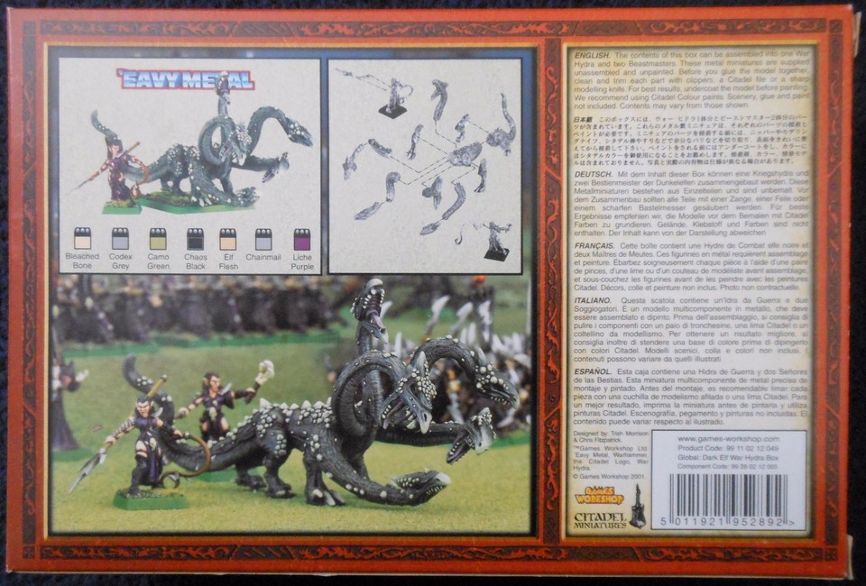2000 Dark Elf War Hydra Games Workshop Elven Army Drow Warhammer D&D ...