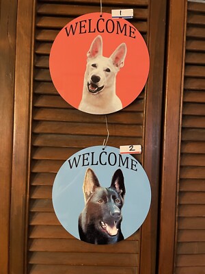 KC Creations Metal German Shepherd dog signs Crossing XING CHOICE | eBay