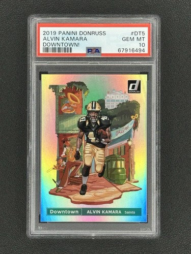 Alvin Kamara 2019 Donruss Downtown PSA 10 POP 2 SUPER RARE | eBay