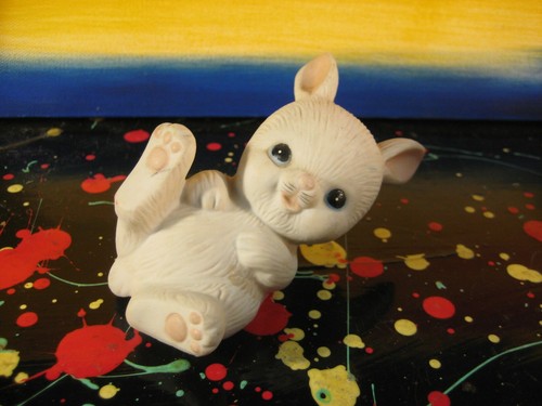 Homco Cute Roly Poly Ceramic Tumbling Easter Bunny Figurine | eBay