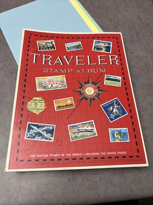 Traveler Stamp Album With Many Stamps H. E. Harris. 1974 | eBay