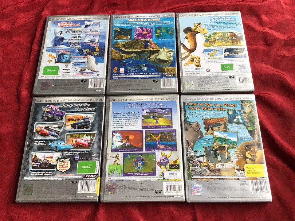 PLAYSTATION 2 GAMES LOT PS2 PLATINUM-SPYRO ENTER THE DRAGONFLY-CARS ...