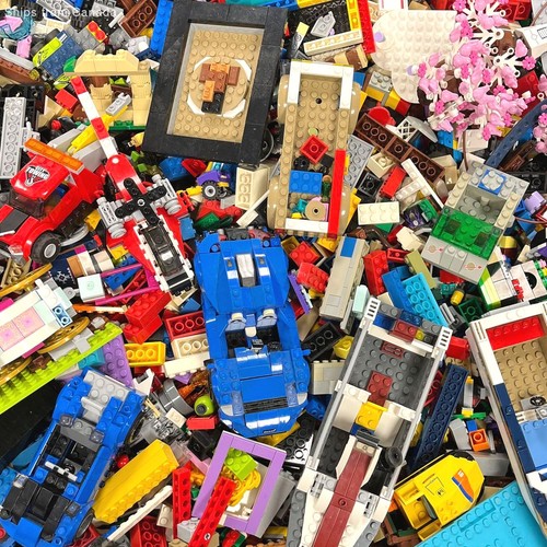 22.2 Lbs. of Unsorted Bulk LEGO and non-LEGO Bricks, Pieces, and Parts ...
