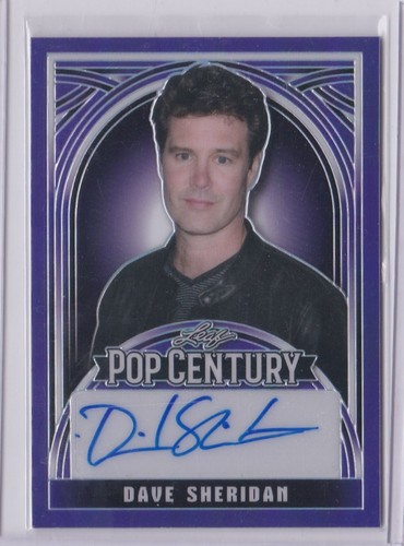 2024 Leaf Pop Century Purple Autograph Dave Sheridan 3/10 - AKA Officer ...