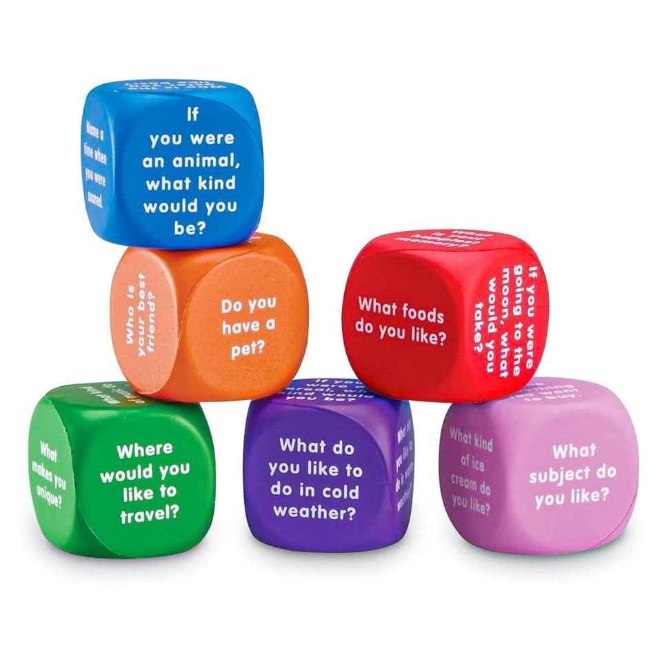 Learning Resources Conversation Cubes Fun Talking & Listening Activity ...