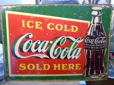 COCA COLA Large Reproduction Metal Sign 70cm x 50cm | eBay UK