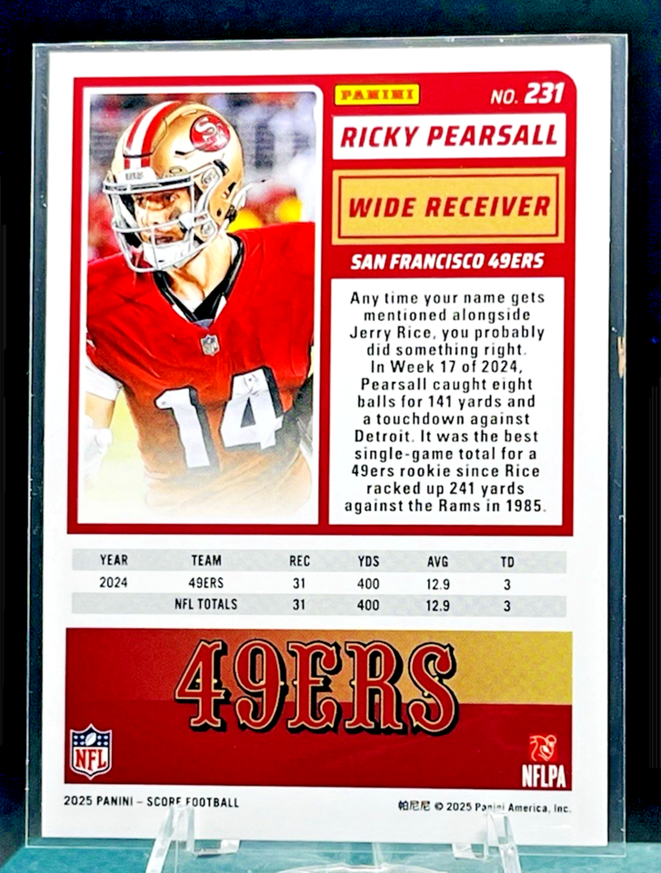 SEE DESCRIPT.! 2025 Panini Score-A-Treat | Ricky Pearsall Pumpkins #231 ...