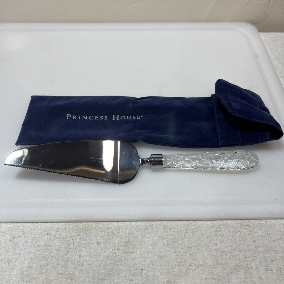 Princess House Stainless / Crystal Handle Cake/Pie Server - Rare / Hard ...