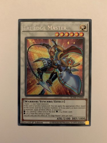 Tri-Edge Master BLMR-EN008 Secret Rare Yugioh Monstrous Revenge | eBay ...