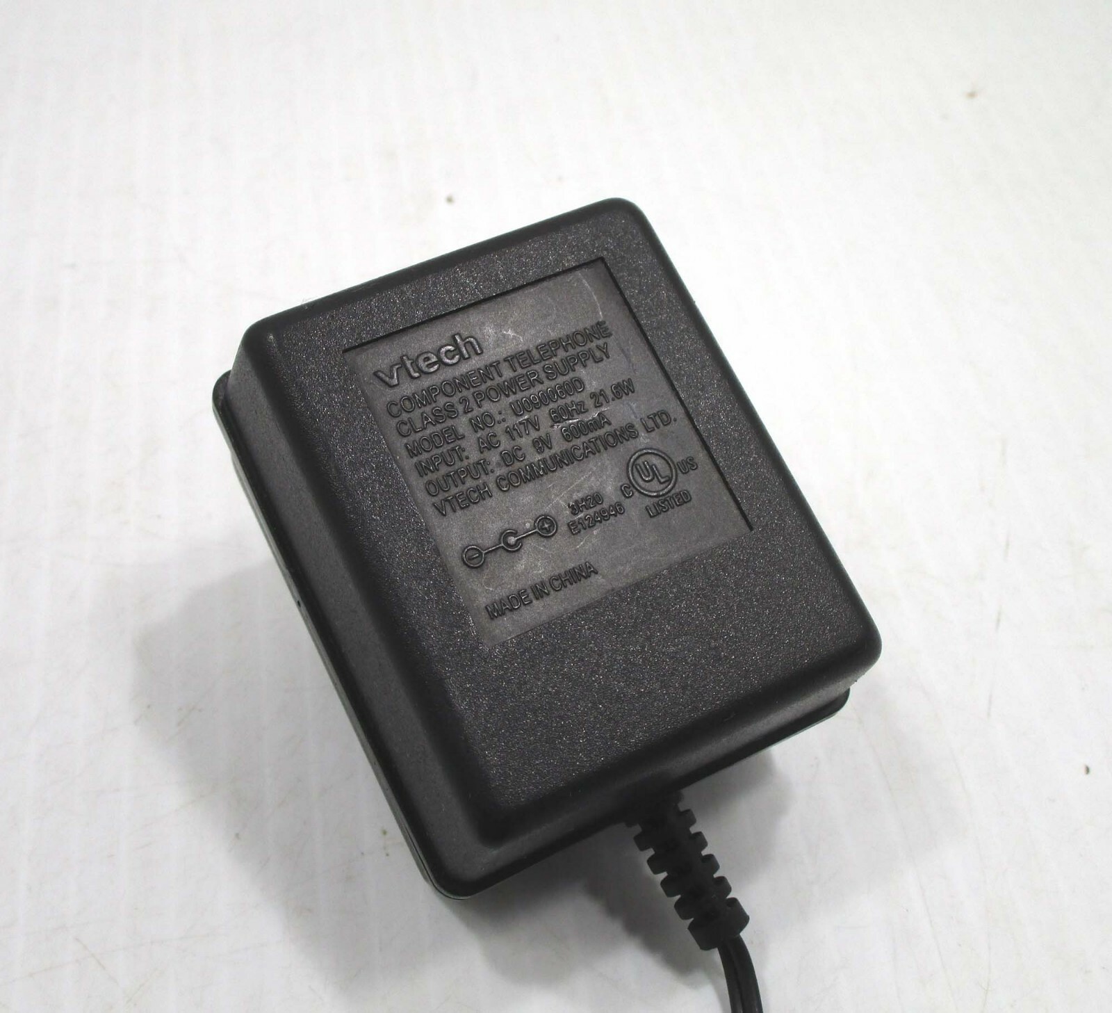VTECH Replacement AC Adapter 9V 600mA For DS4121 & DS4122 Cordless ...