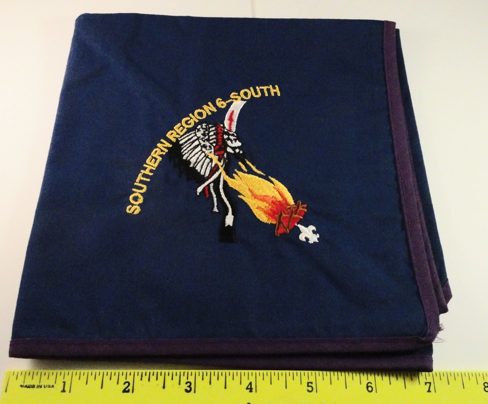 BSA OA SR-6S - Southern Region Section 6 South Neckerchief - Navy Blue ...