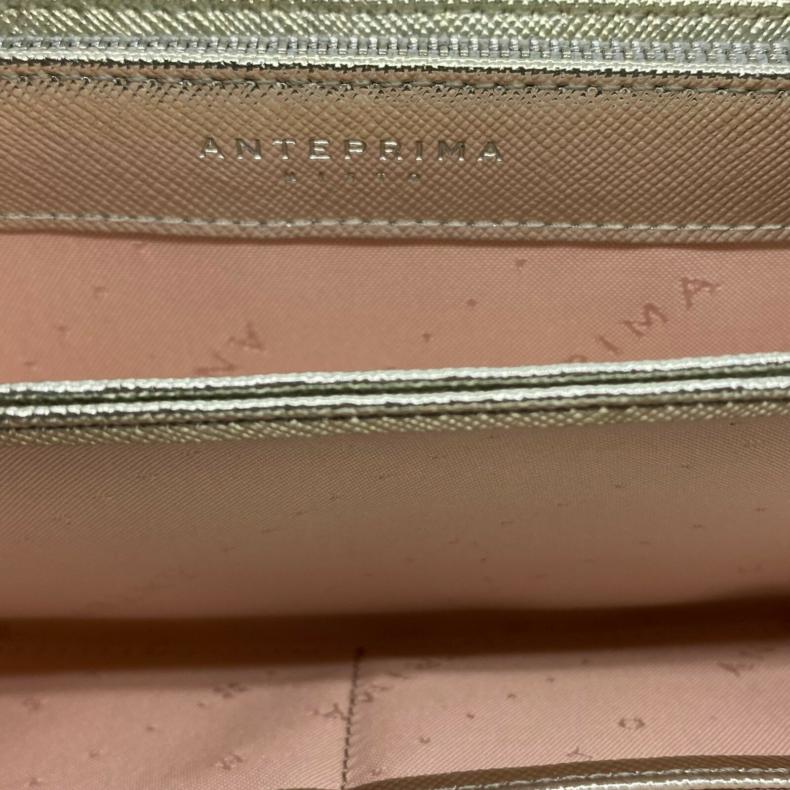 Authentic Anteprima Misto Silver Long Zip Around Wallet / Clutch | eBay