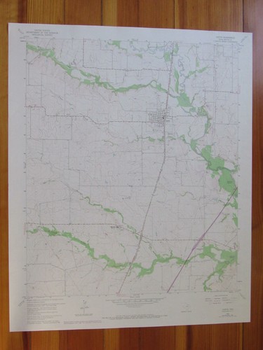 Justin Texas 1969 Original Vintage USGS Topo Map | eBay