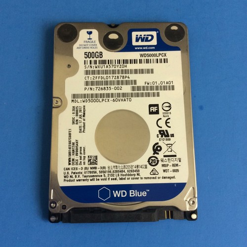 Western Digital WD5000LPCX-60VHAT0 DCM HANT2AK 500GB 2.5 Sata Hard ...