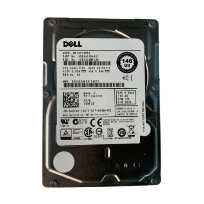 Dell 6DFD8 146GB SAS 15K 6GBPS 2.5" Drive MK1401GRRB HDEAA01DAA51 | eBay